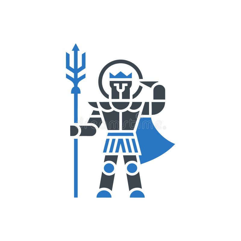 Royal Knight Warrior Icon stock vector. Illustration of armor - 377662686