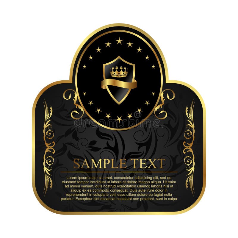 Royal Label for Design Packing Stock Vector - Illustration of luxurious ...