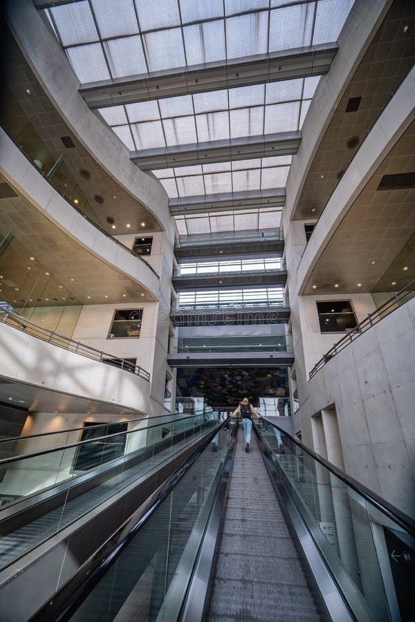 Royal Library Called the Black Diamond, in Copenhagen, Denmark Stock ...