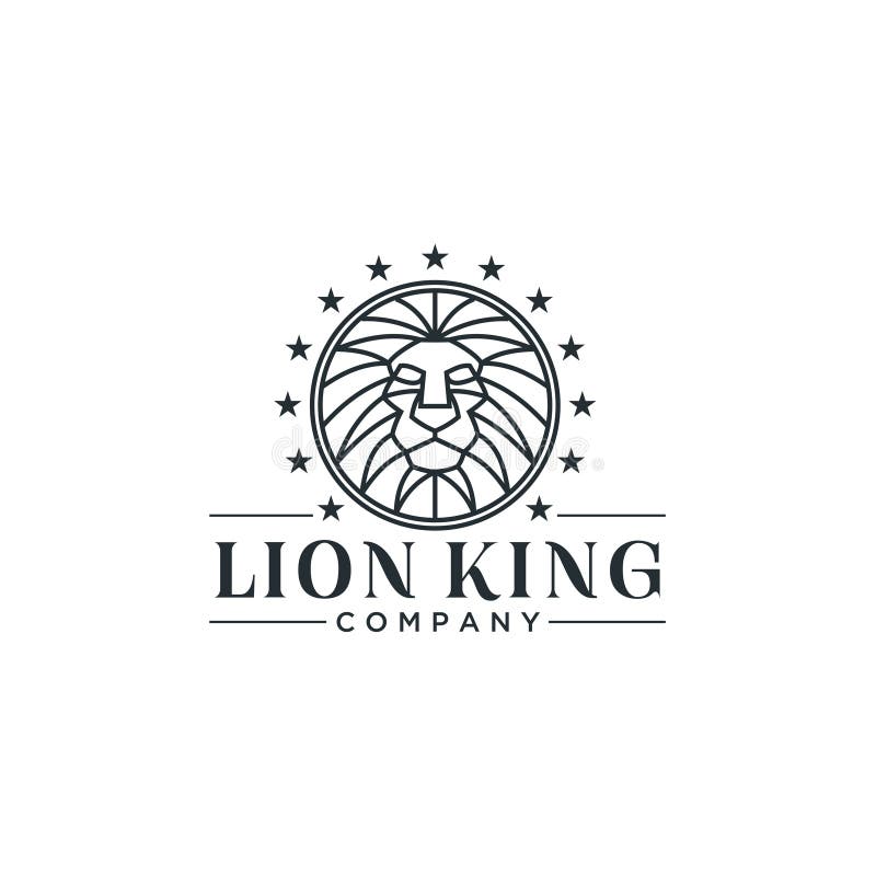 Royal Lion King Logo Design Inspiration - Vector Stock Illustration ...