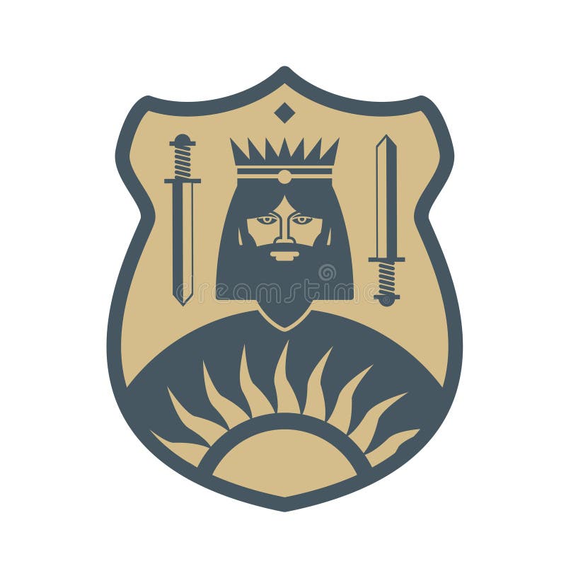 Royal Lion shield design stock vector. Illustration of coat - 158652007