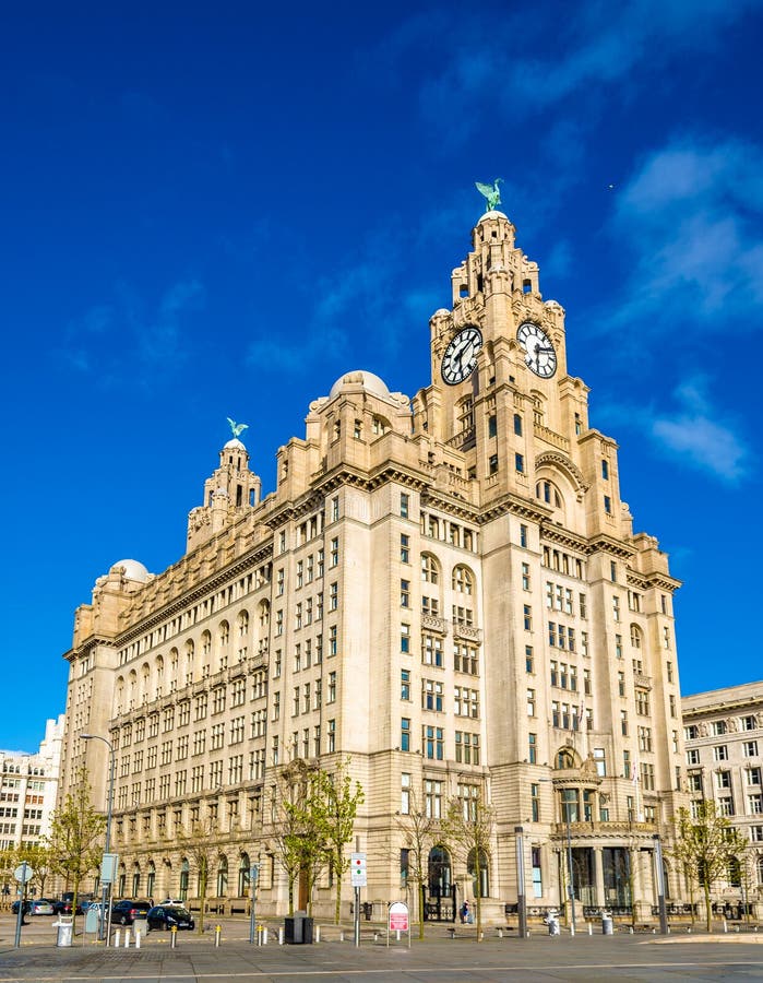 The Royal Liver Building in Liverpool Stock Image - Image of historic ...