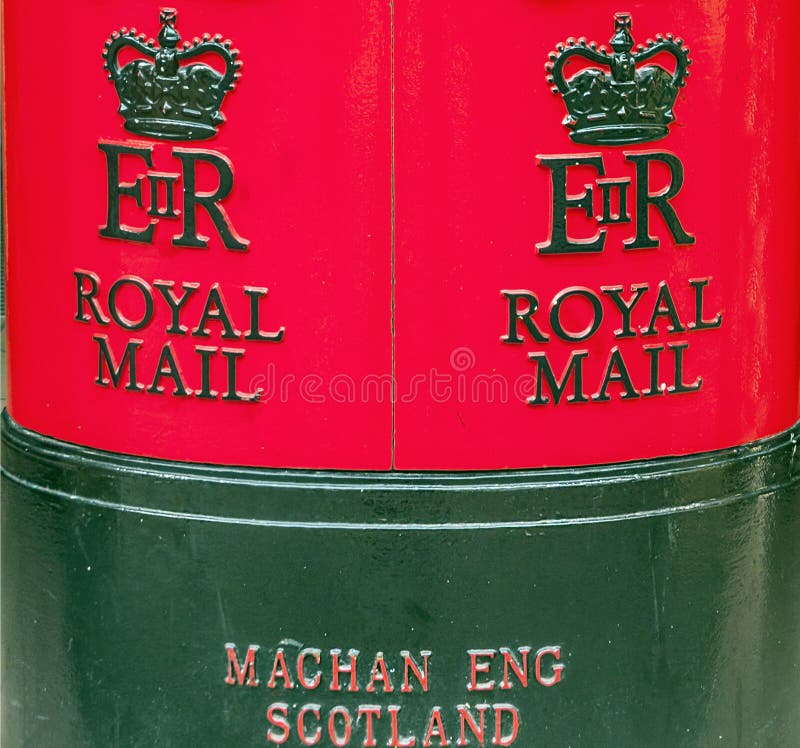 Royal mail boxes editorial photography. Image of mailing - 215617322