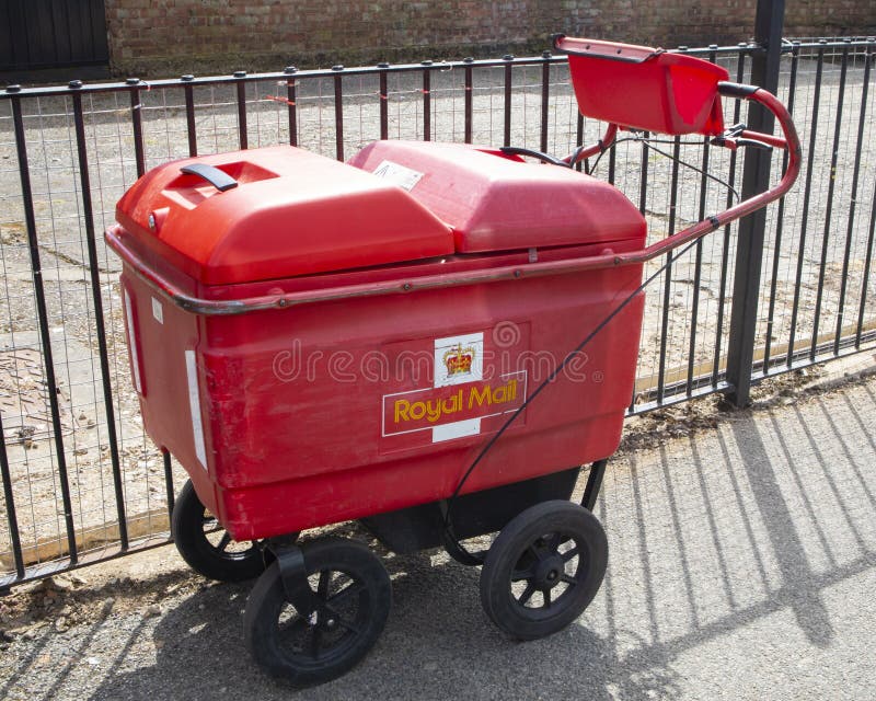 Royal Mail Post Delivery Trolley Editorial Photography - Image of round ...