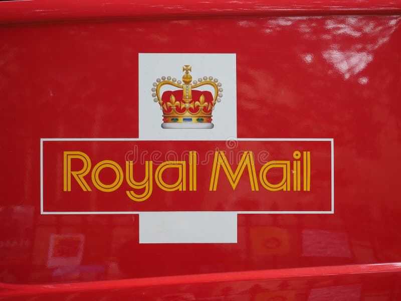 Royal Mail van sign photo éditorial. Image du éditorial - 132834256
