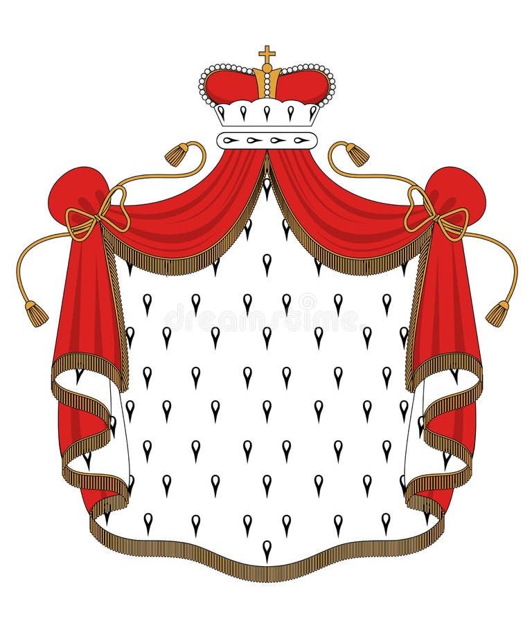 Royal mantle stock vector. Illustration of frame, insignia - 33733831