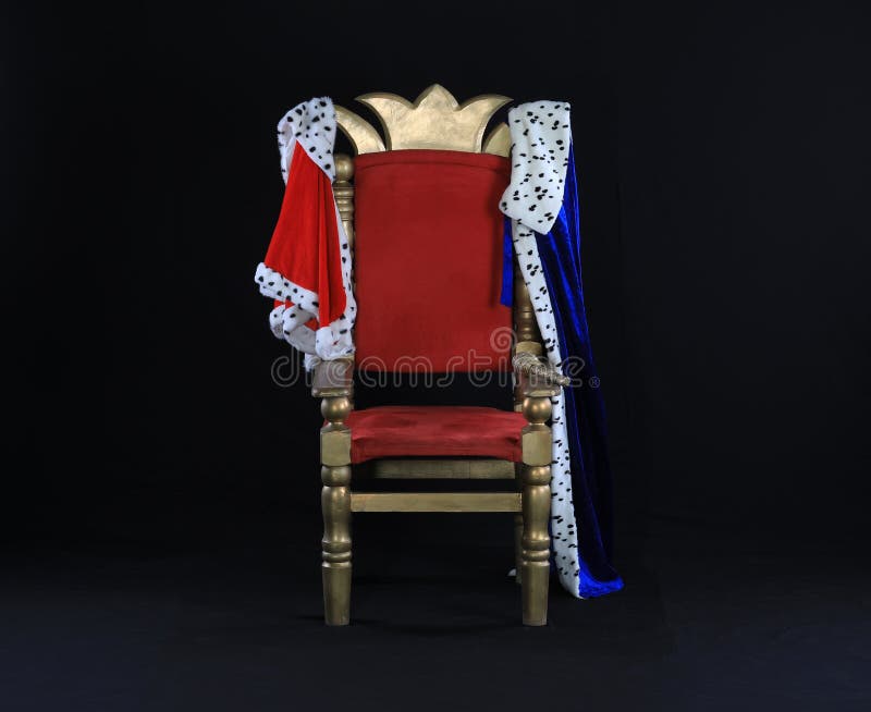 Royal mantle on throne stock image. Image of seat, baroque - 297240649