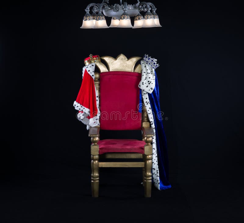 Royal mantle on throne stock image. Image of elegant - 297240717