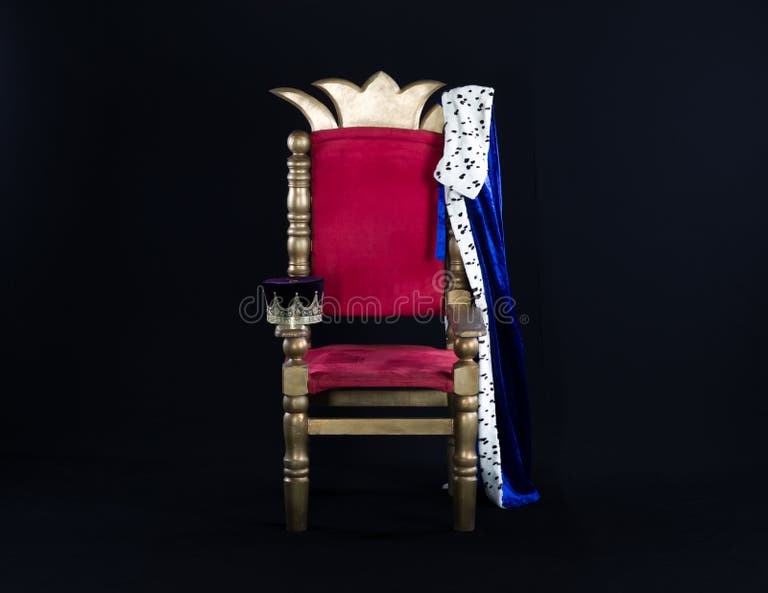 Royal mantle on throne stock image. Image of royal, copy - 297240879