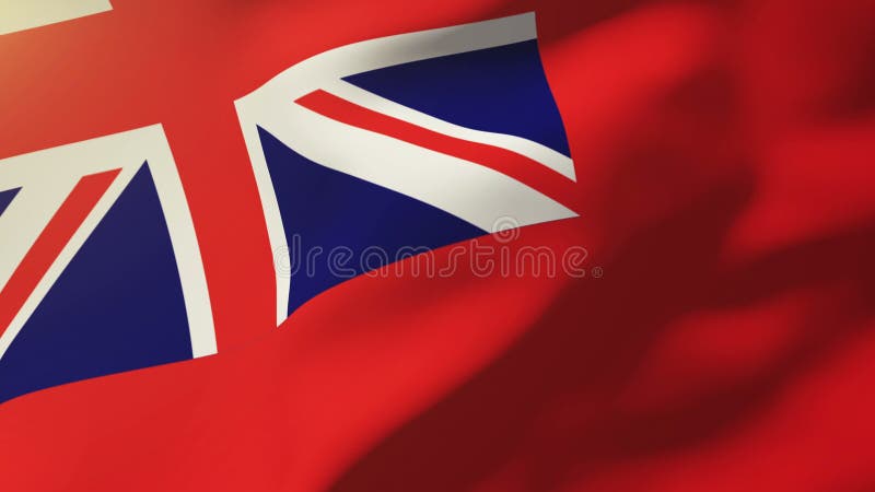 Royal Merchant Navy Flag Waving in the Wind Stock Video - Video of ...