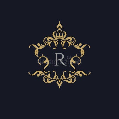 Royal Monogram Frame. Classic Decorative Element. Stock Vector ...