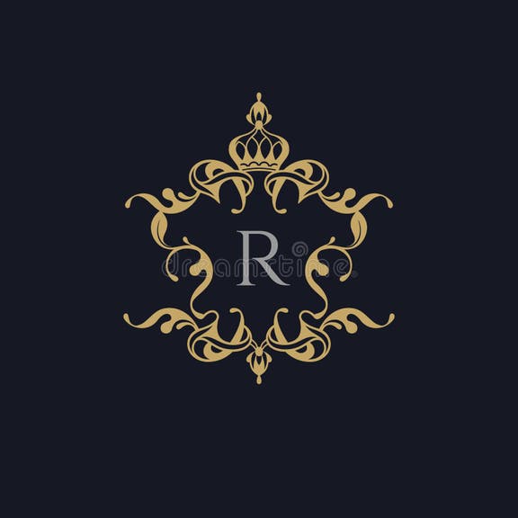 Royal Monogram Frame. Classic Decorative Element. Stock Vector ...