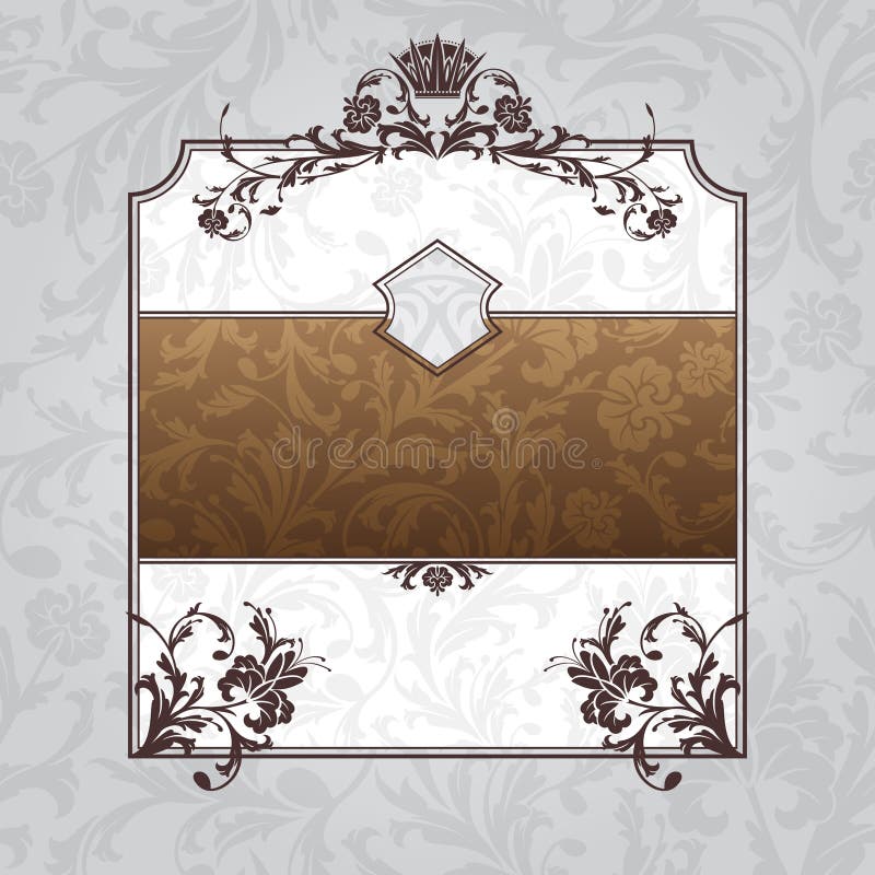 Set of Royal Vintage Frames Stock Vector - Illustration of decoration ...