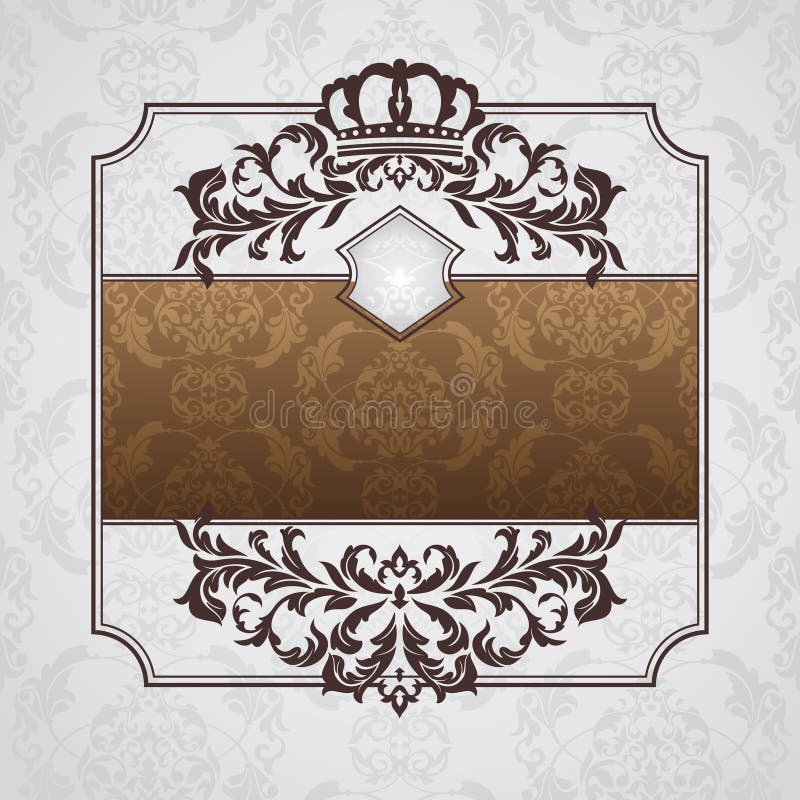 Set of Royal Vintage Frames Stock Vector - Illustration of decoration ...
