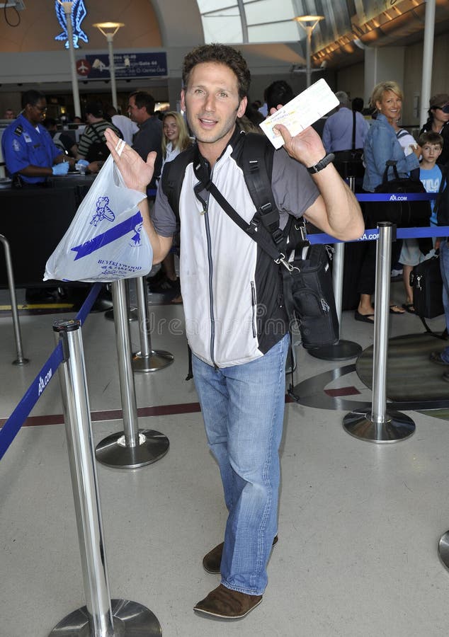 Royal Pains Actor Mark Feuerstein at LAX Editorial Stock Photo - Image ...
