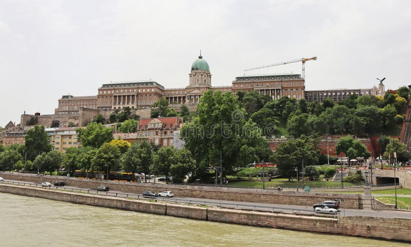 The Royal Palace in Budapest City Hungary Stock Image - Image of ...