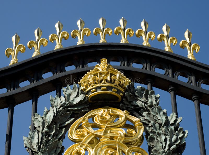 Royal Palace Gates stock image. Image of queen, detail - 17263625