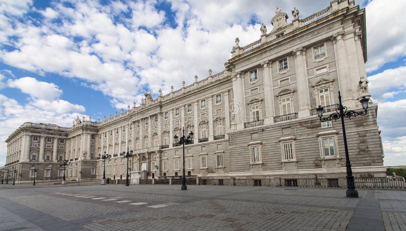 Royal Palace at Madrid, Spain Stock Image - Image of building, landmark ...