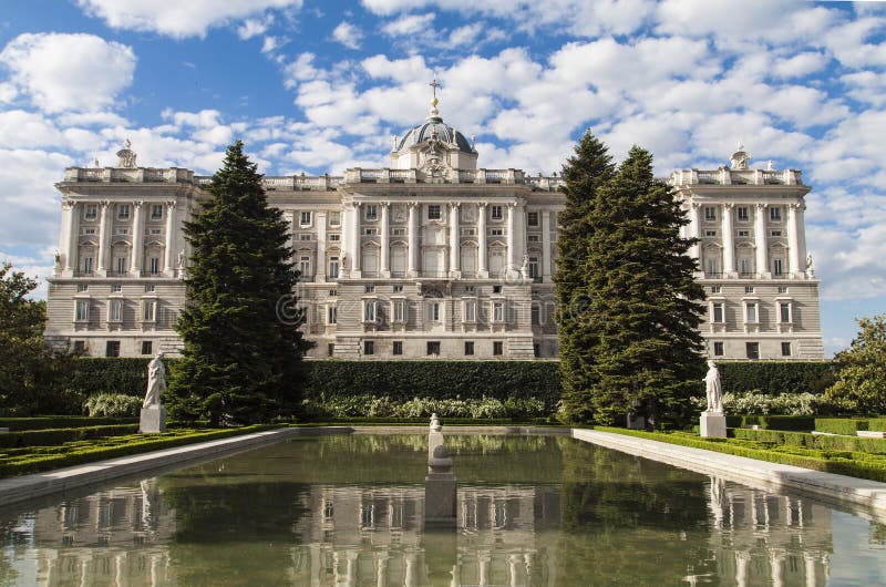 Royal Palace at Madrid, Spain Stock Photo - Image of europe, building ...