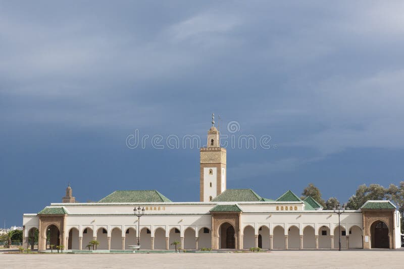 Mosque at Royal Palace Rabat, Morocco Stock Image - Image of carving ...