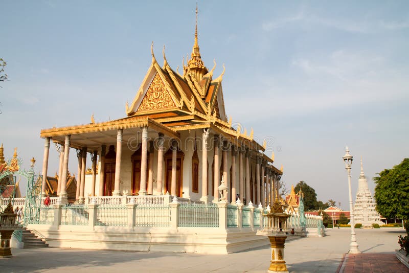 Royal Palace Temple in Phnom Penh. Stock Photo - Image of landscape ...