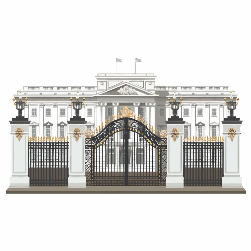 Royal Palace Vector Flat Minimalistic Isolated Illustration Stock ...