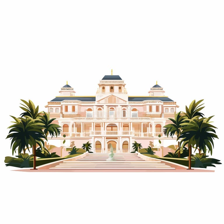Royal Palace Vector Flat Minimalistic Isolated Illustration Stock ...