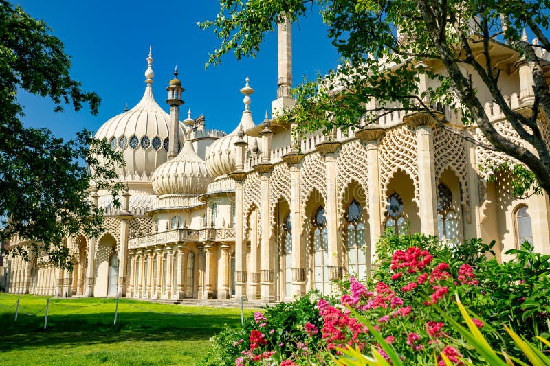 Royal Pavilion, Brighton, UK Stock Photo - Image of england, garden ...