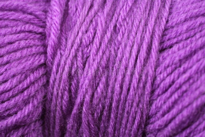 Royal Purple Yarn Texture Close Up Stock Image - Image of purple, close ...