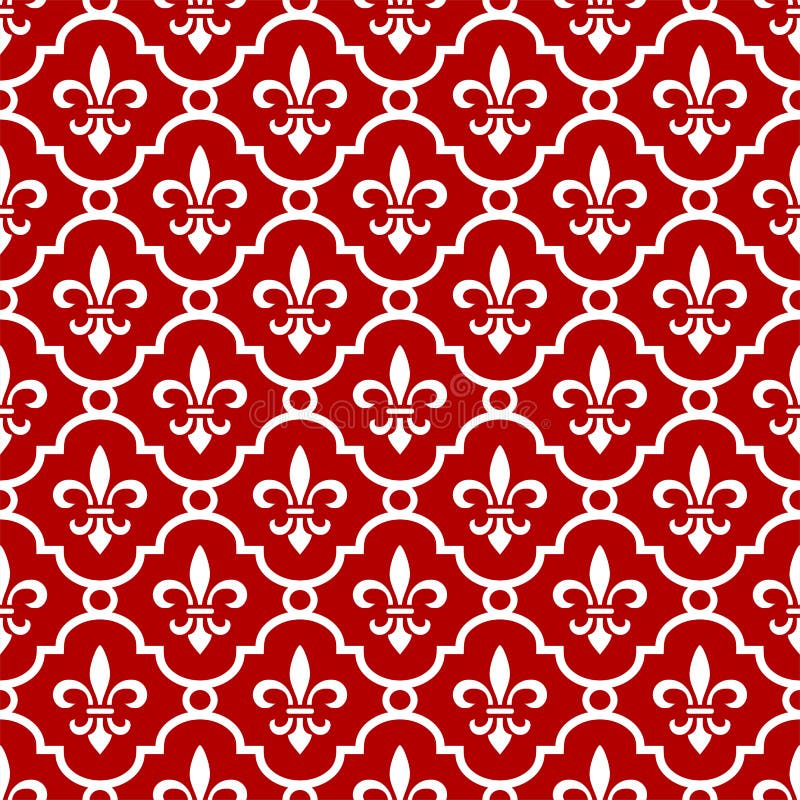Red Royal Seamless Textile Pattern Stock Vector - Illustration of ...