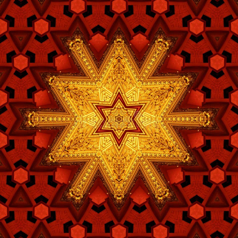 Royal Red and Gold Pattern 001 Stock Illustration - Illustration of ...
