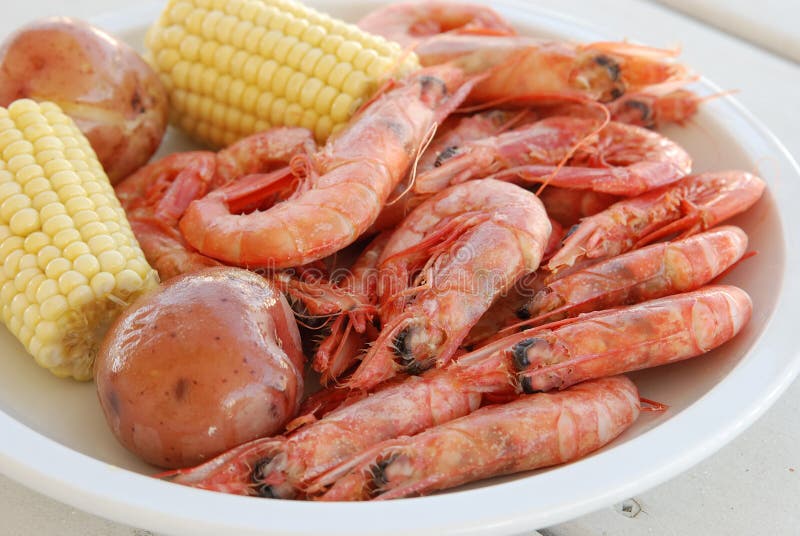 Royal Reds Shrimp stock image. Image of dish, health, starch - 5517877