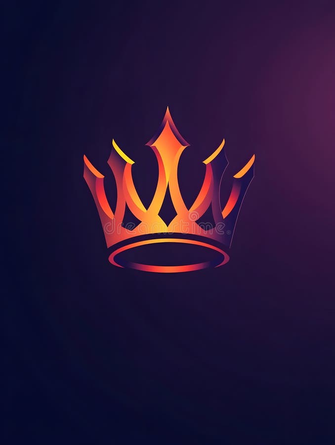Royal Royality Crown Minimalistic Simple Logo Symbol Stock Illustration ...