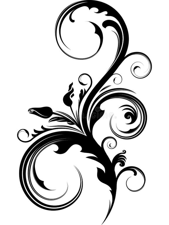 Royal scroll. stock vector. Illustration of fashioned - 56600565
