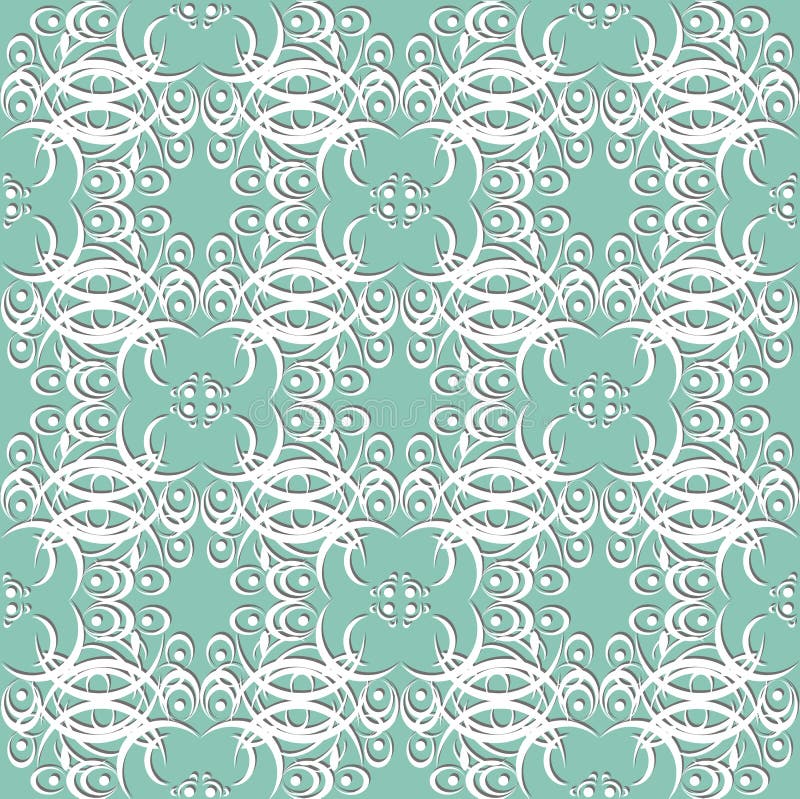 Royal Seamless Pattern on a Green Background. Luxury. - Vector Stock ...