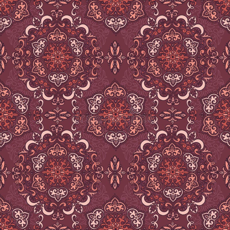 Royal Seamless Pattern in Victorian Style Stock Vector - Illustration ...