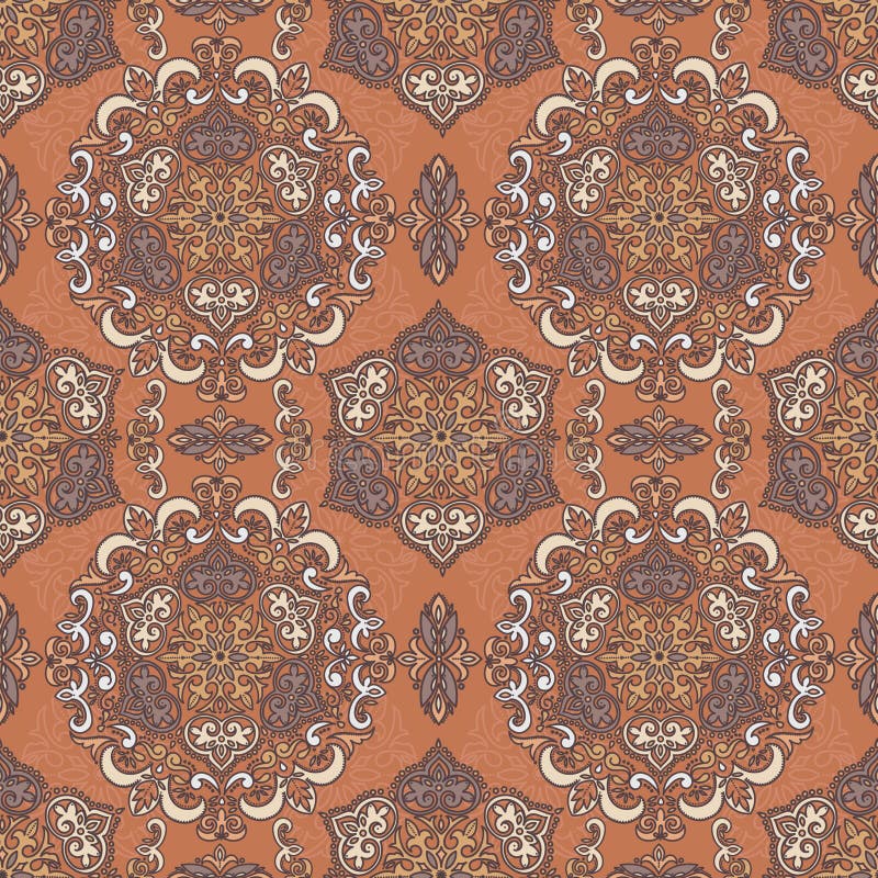 Royal Seamless Pattern in Victorian Style Stock Vector - Illustration ...
