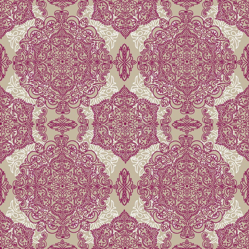 Royal Seamless Pattern in Victorian Style Stock Vector - Illustration ...