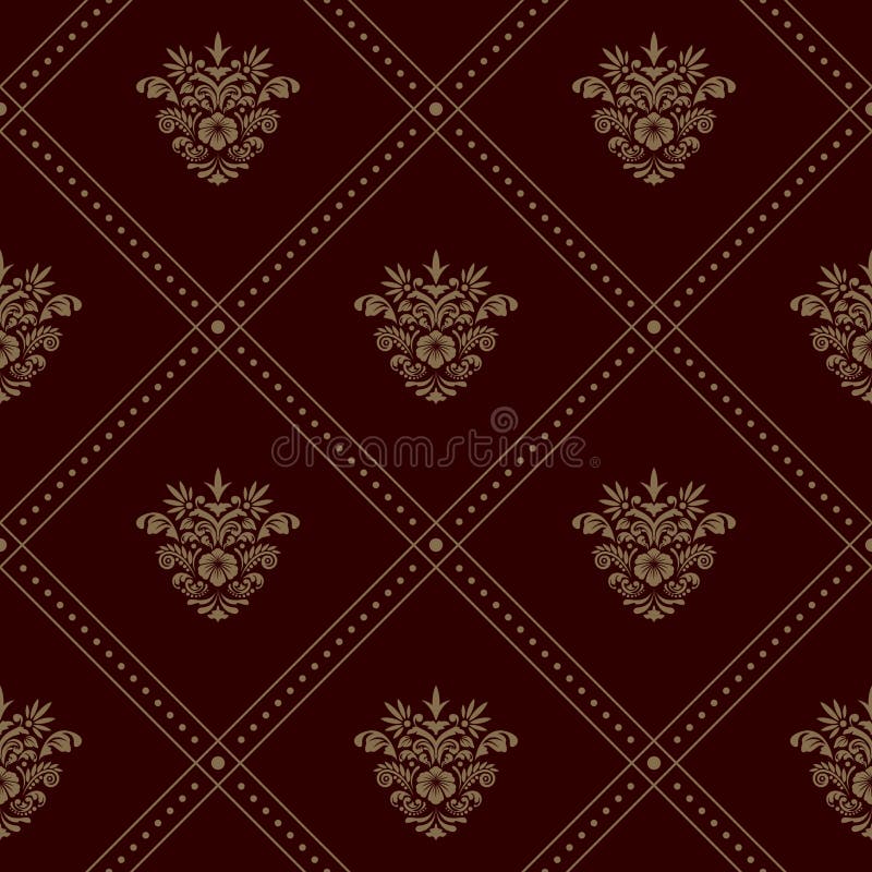 Royal seamless wallpaper stock vector. Illustration of decor - 214585244