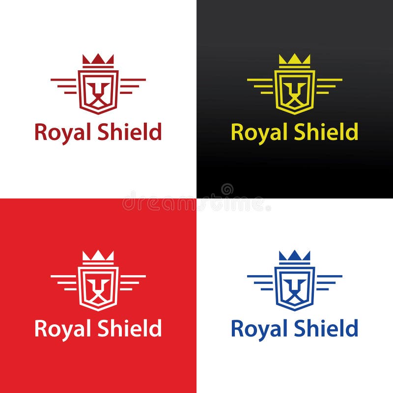 Royal Shield Icon stock vector. Illustration of icon - 198164517