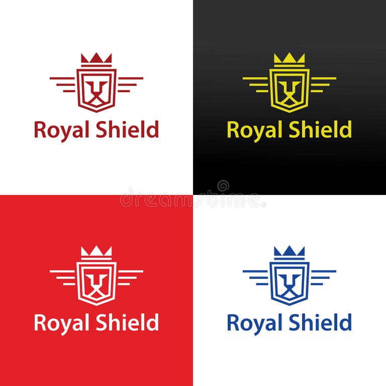 Royal Shield Icon stock vector. Illustration of icon - 198164517
