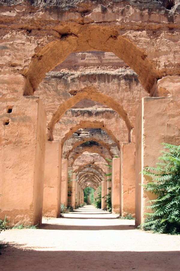 Royal Stable in Fez, Morocco Stock Image - Image of perspective, morocco: 11478241