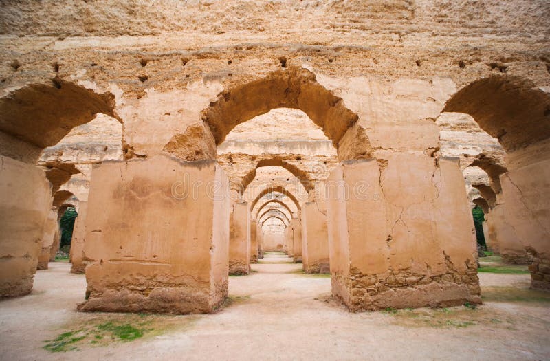 Royal stable in Morocco stock image. Image of tourist - 146072105