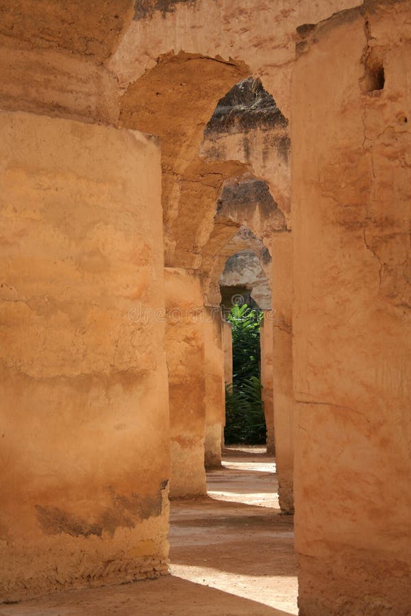 Morrocan stables in Meknes stock photo. Image of arab - 13302138