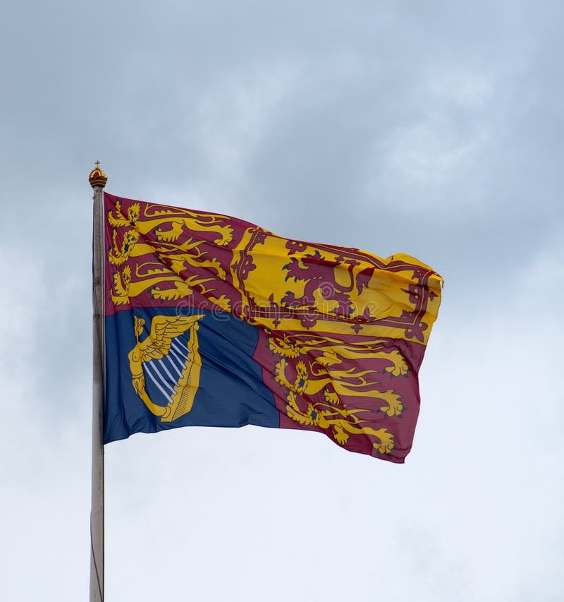 Royal Standard stock photo. Image of england, lion, flagpole - 42448432