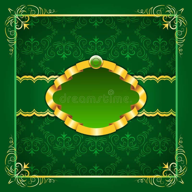 Royal Template Frame Design for Greeting Card Stock Vector ...