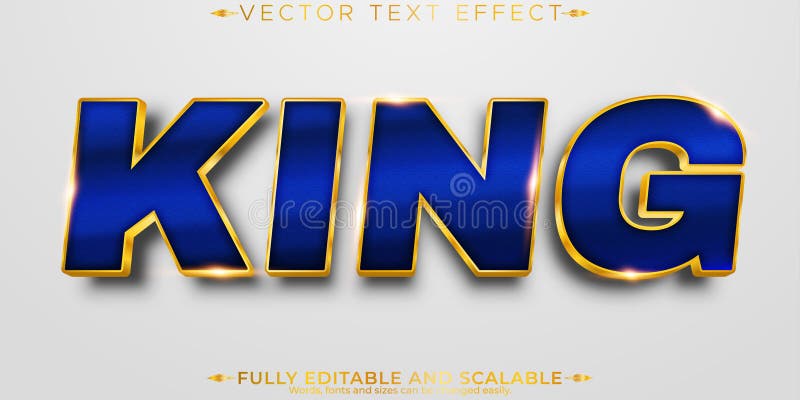 Royal Text Effect, Editable Elegant Bold Text Style Stock Vector ...
