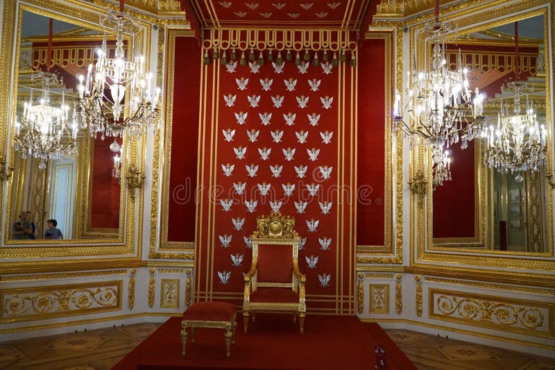 Royal Throne in the Royal Castle in the Center of Warsaw Editorial ...