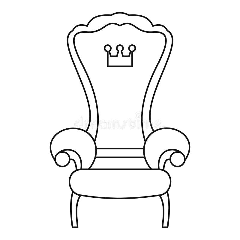 Royal Throne Icon, Outline Style Stock Vector - Illustration of emperor ... Royal Throne Icon, Outline Style Stock Vector - Illustration of emperor ...