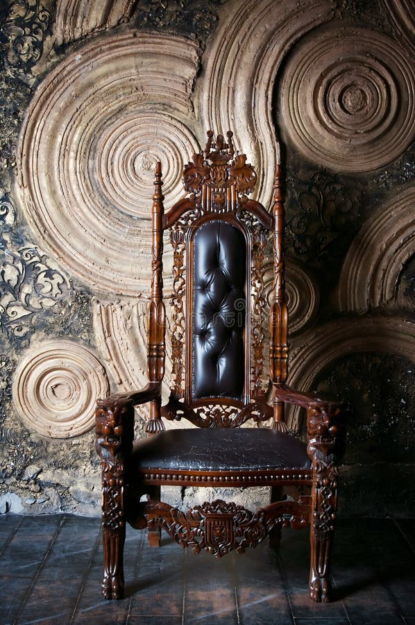Royal Throne for King and Queen. Symbol of Power Stock Image - Image of ...